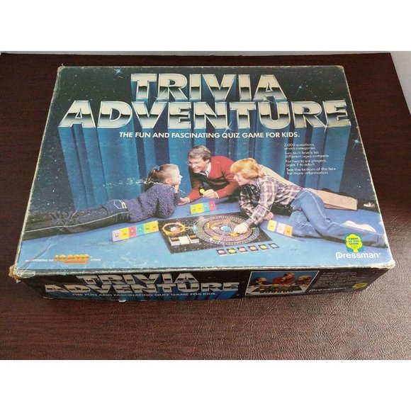 Pressman | Games | Pressman Vintage 983 Retro Trivia Adventure Board ...